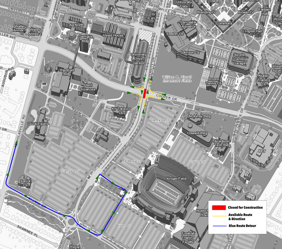 Cooper Drive on UK Campus to be Temporarily Blocked Starting Friday ...