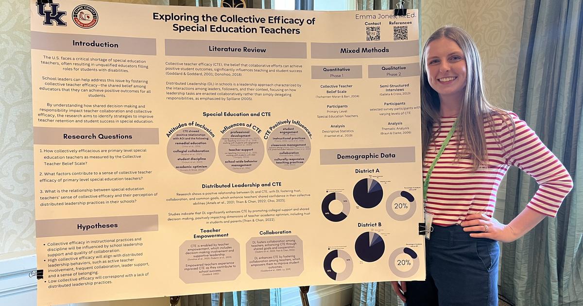 Special education teacher and doctoral student receives national ...