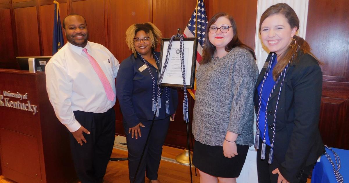 Tri-Alpha Honor Society Inducts 1st Class on UK's Campus | UKNow