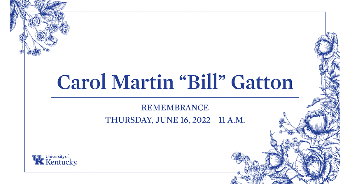 Bill Gatton Memorial to Take Place June 16 | UKNow