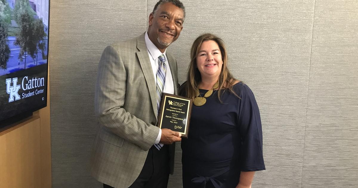 CPE President Aaron Thompson honored with UK Sociology’s distinguished ...