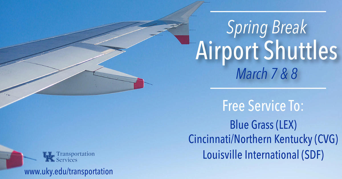Spring Break Airport Shuttles to Run Thursday, March 7, and Friday ...