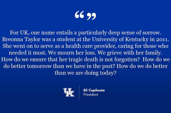 Breonna Taylor, Our Community and Our Next Steps | UKNow