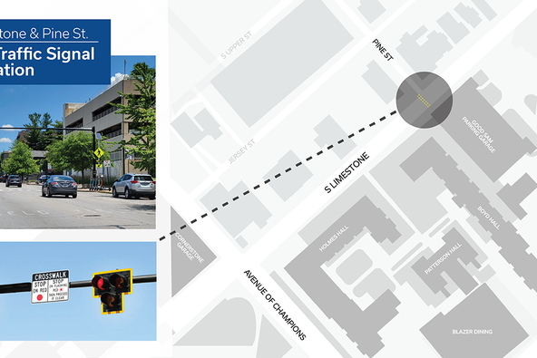 New high-intensity activated crosswalk system installed on campus | UKNow