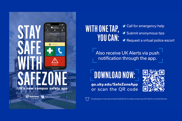 Introducing SafeZone: UK's new campus safety app | UKNow