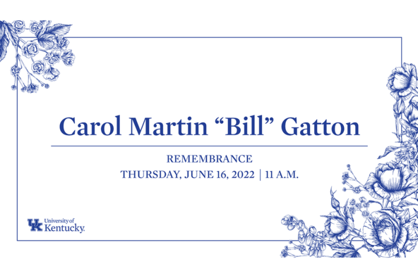 Bill Gatton Memorial to Take Place June 16 | UKNow