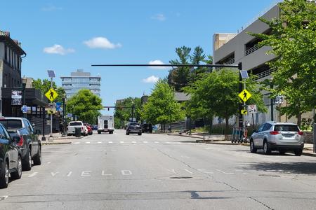 New high-intensity activated crosswalk system installed on campus | UKNow