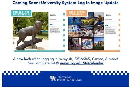 UK Login Pages to be Updated Dec. 2 | UKNow
